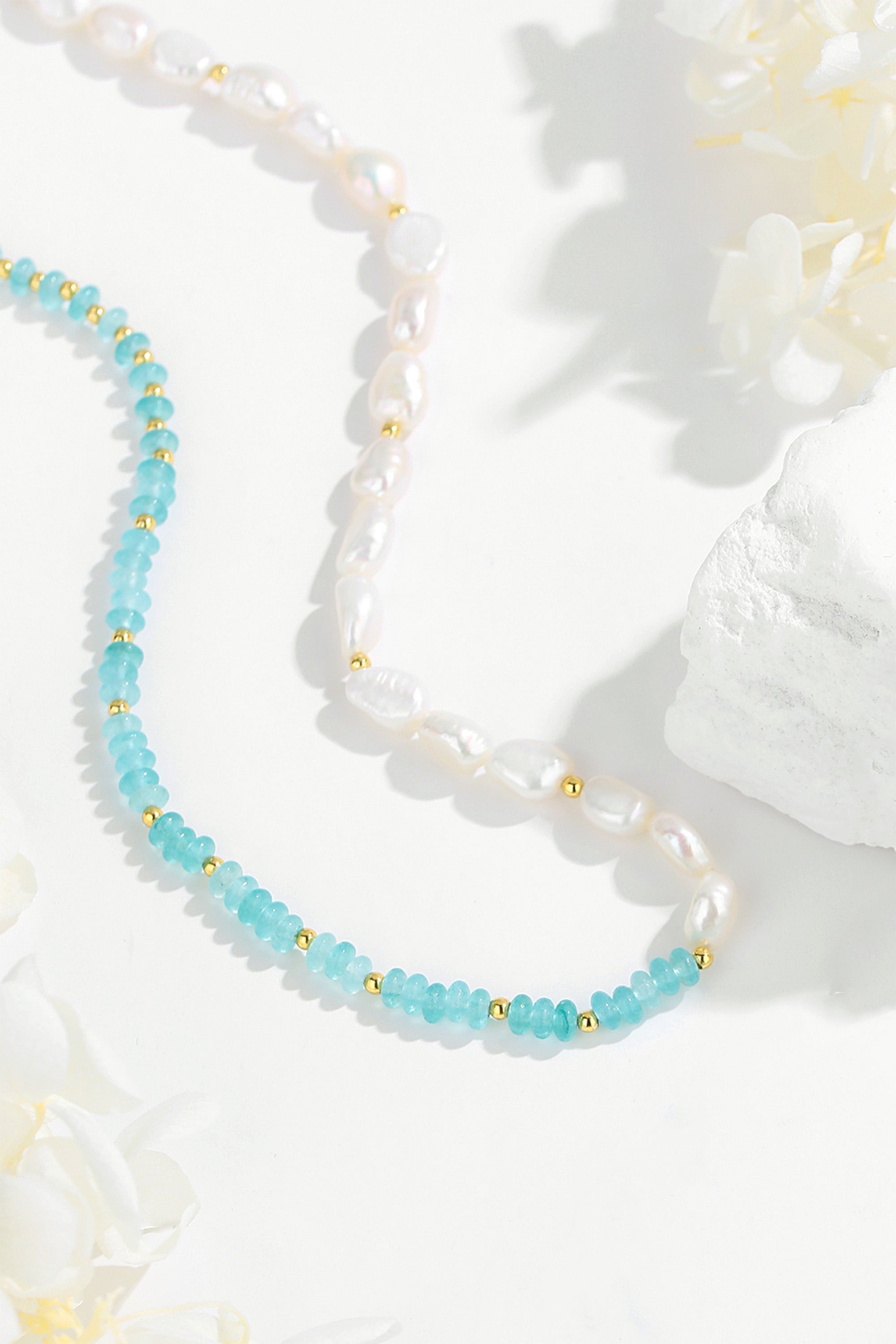 Venus Cultured Baroque Pearl And Crystal Bead Necklace Classicharms